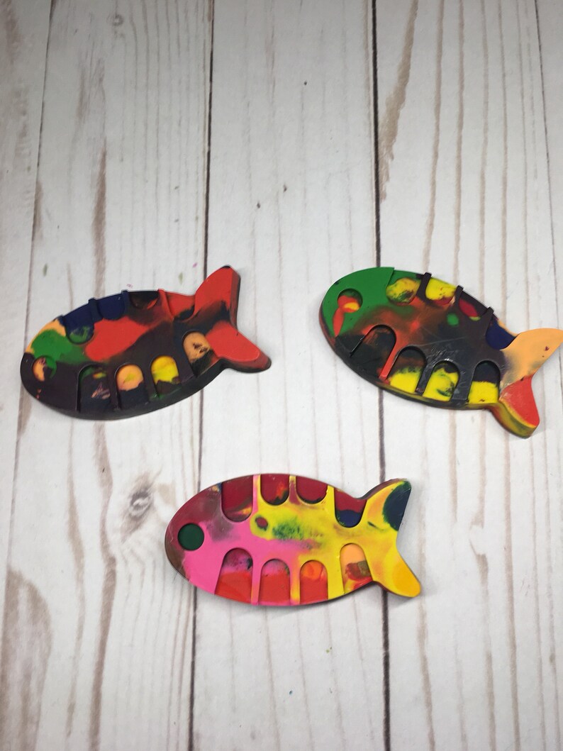 Fish Party Favors Jumbo Crayons Rainbow Crayons Kids Party | Etsy