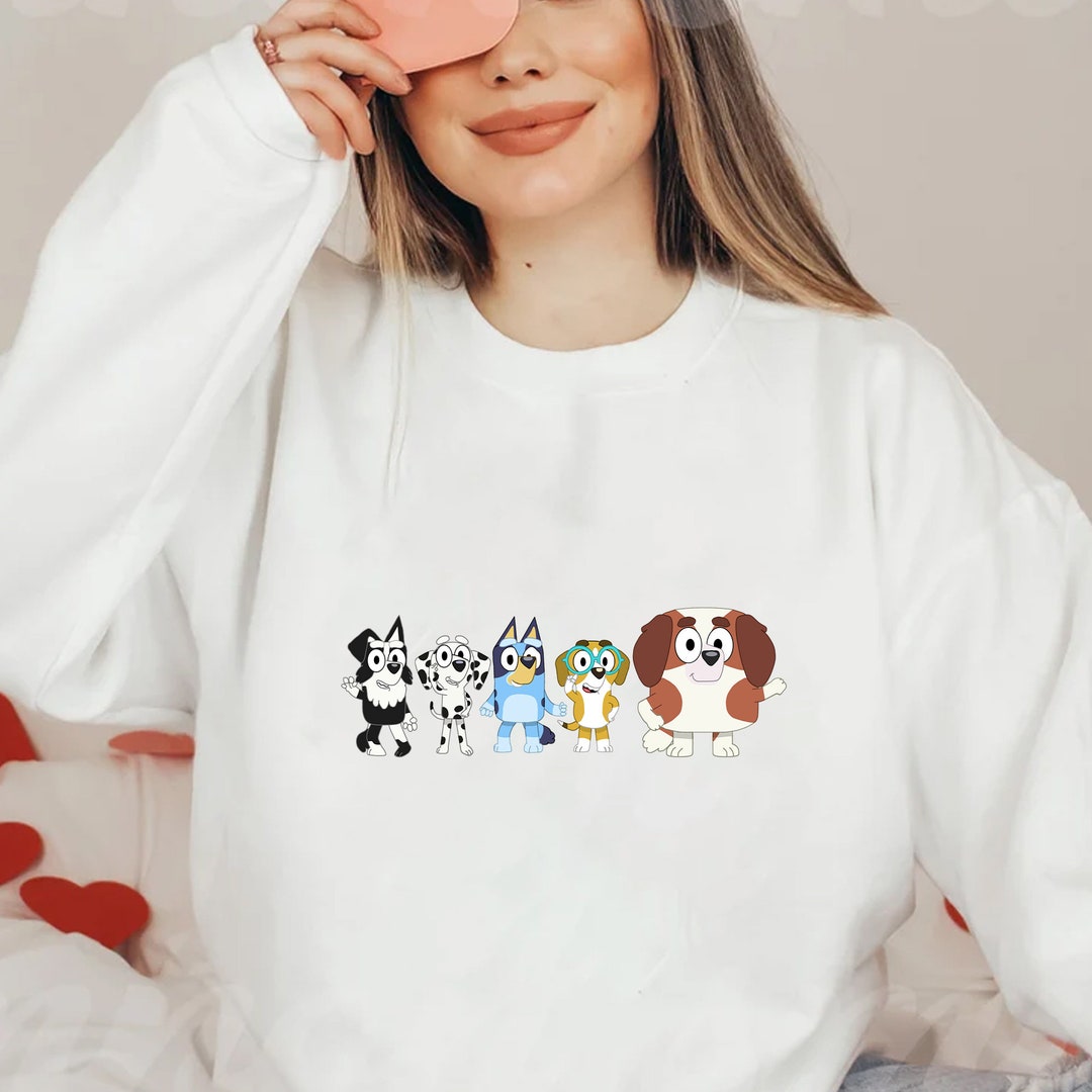 Bluey Friends, Blue Dog Friends Png, Happy Blue Dog Friends PNG, Blue ...