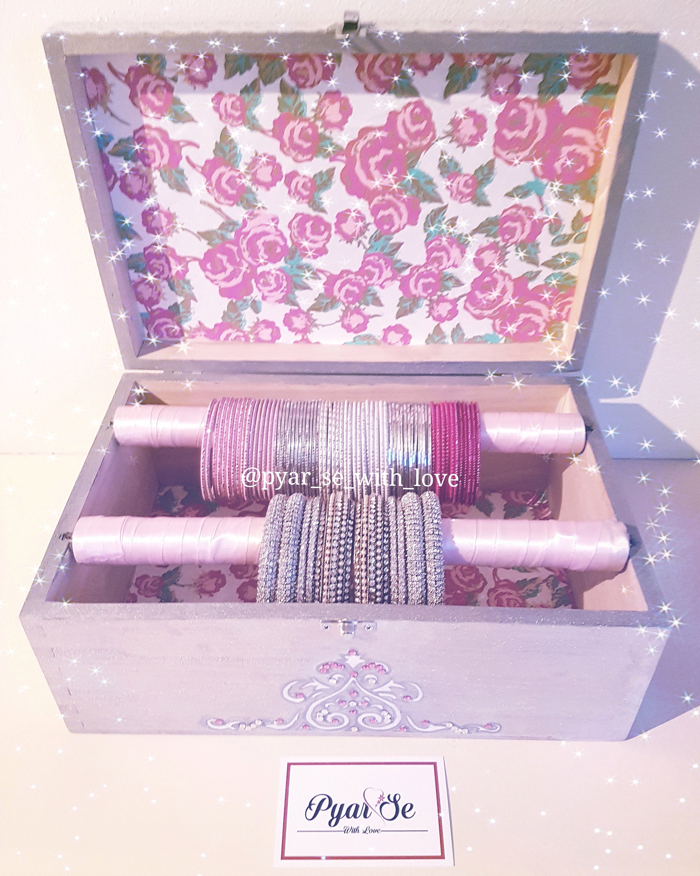 Bangle Box Brides Bangle Box Jewellery Box Bangle Storage Wedding ...