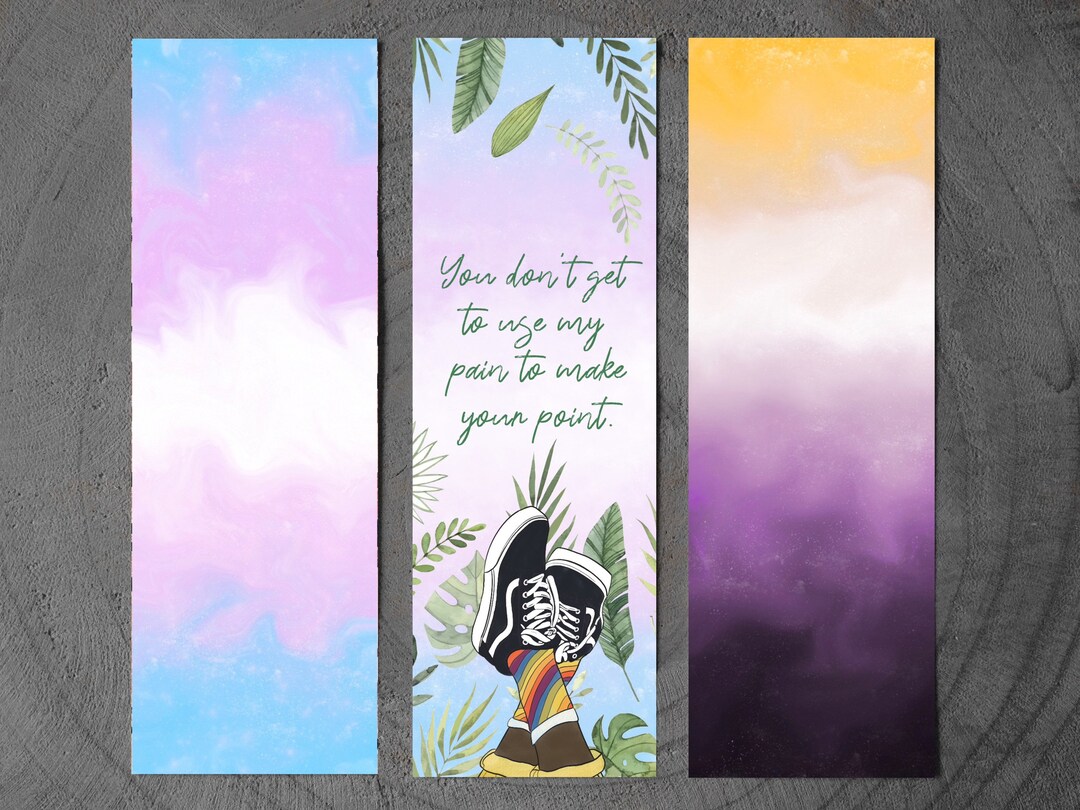 Felix Ever After Trans Nonbinary Inspired Bookmarks - Etsy