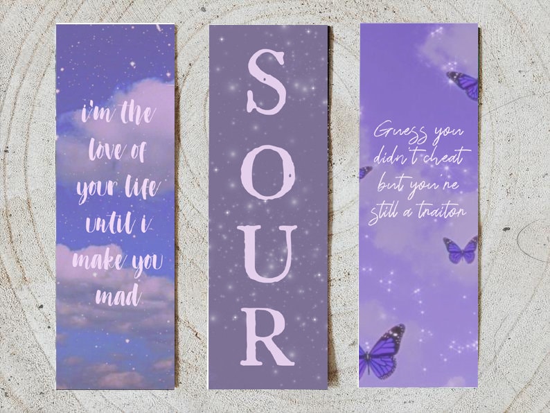 Olivia Rodrigo Inspired Bookmarks | Etsy