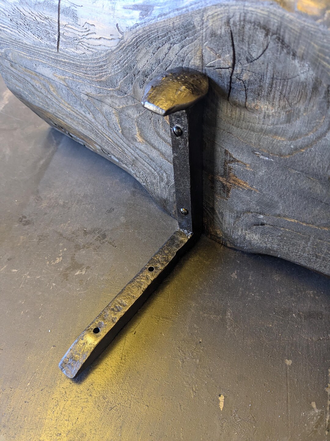 Railroad Spike Shelf Bracket (set of 2) - Etsy