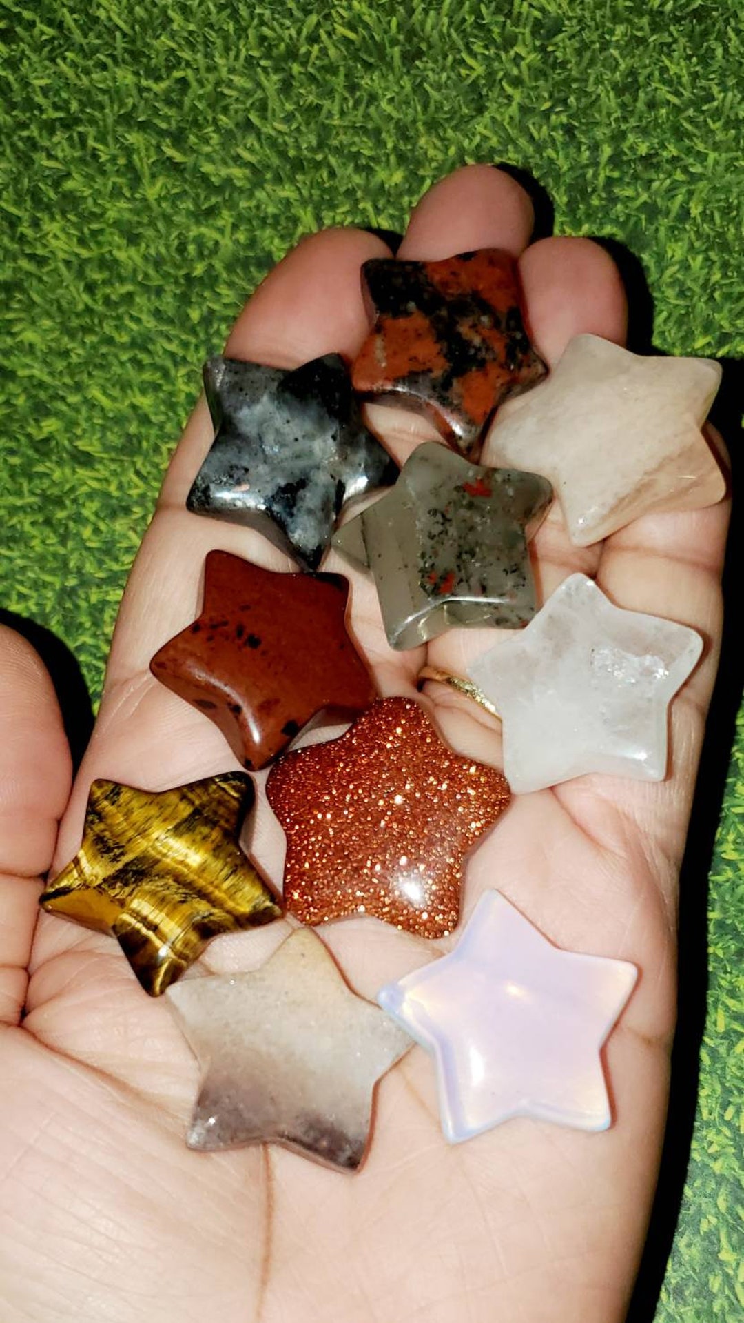 Stars Tiger Eye, Golden Sandstone, African Bloodstone, Jasper, Pink ...
