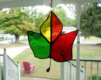 Fall Leaf Suncatcher - Etsy