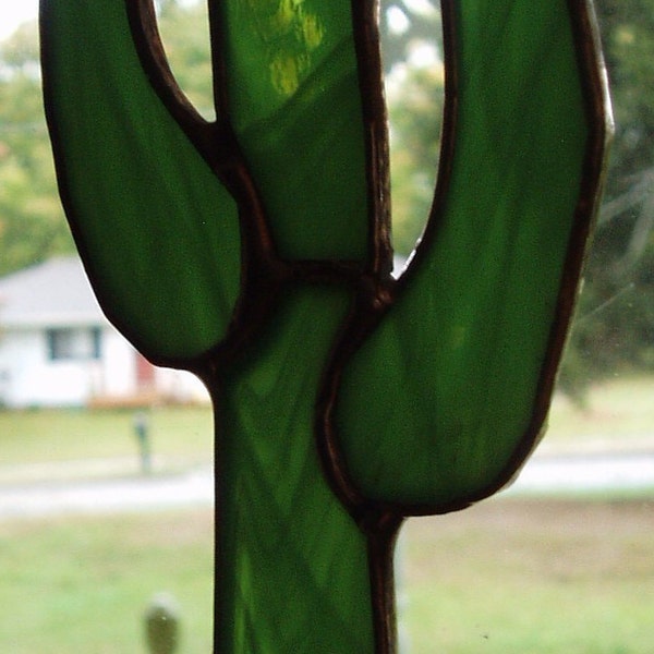 Stained Glass Cactus - Etsy