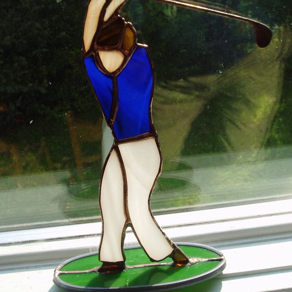 Golf Stained Glass - Etsy