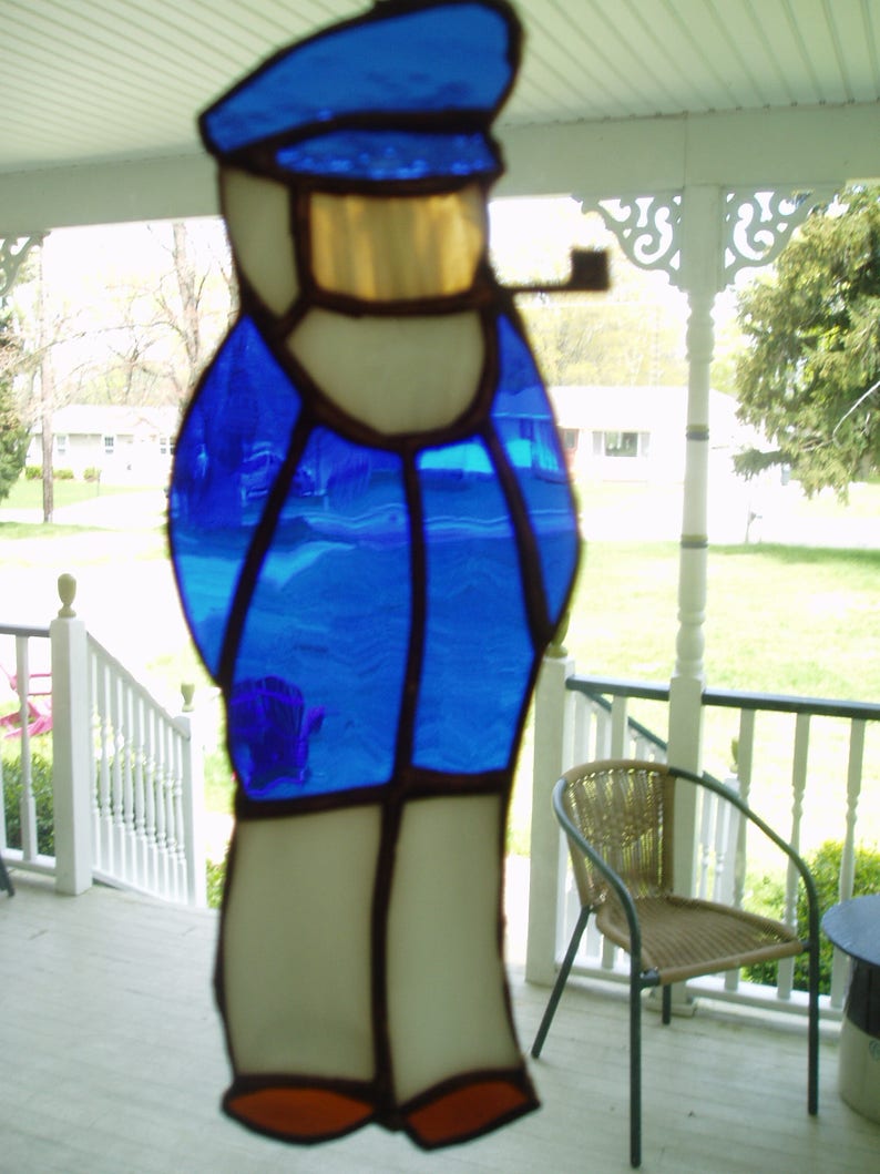 Stained Glass Sailor | Etsy