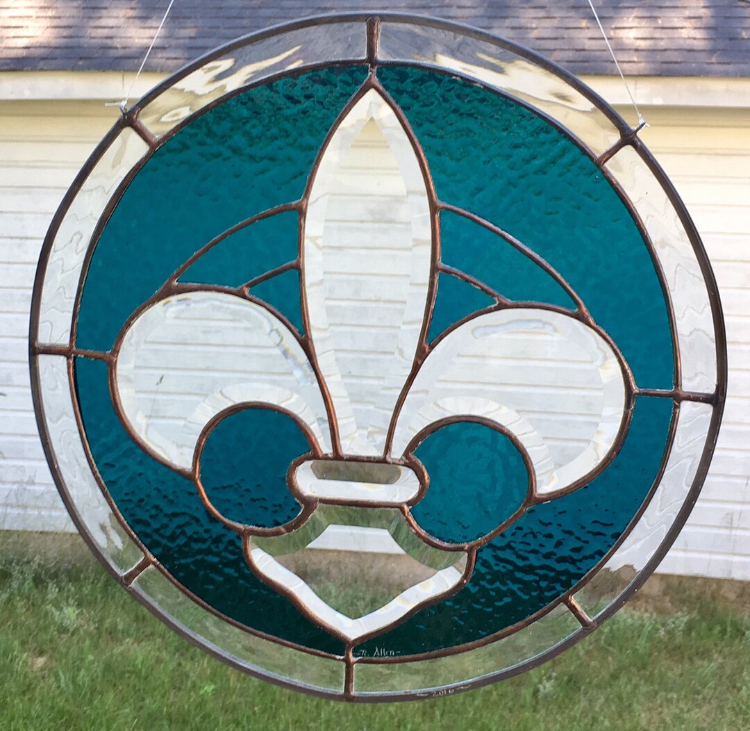 Beveled Glass Circle - Etsy