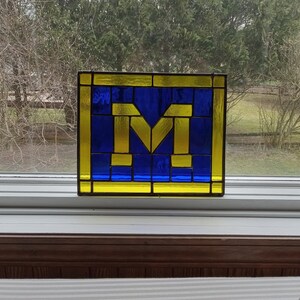 Stained Glass 'M' - Etsy
