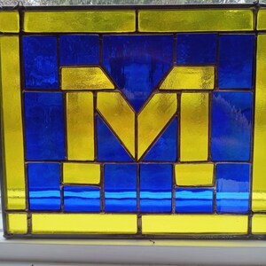 Stained Glass 'M' - Etsy