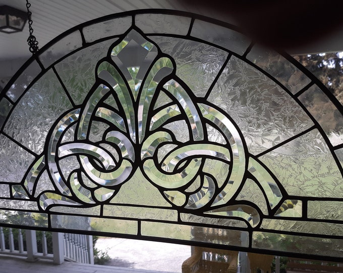 Beveled Glass Half Circle - Etsy