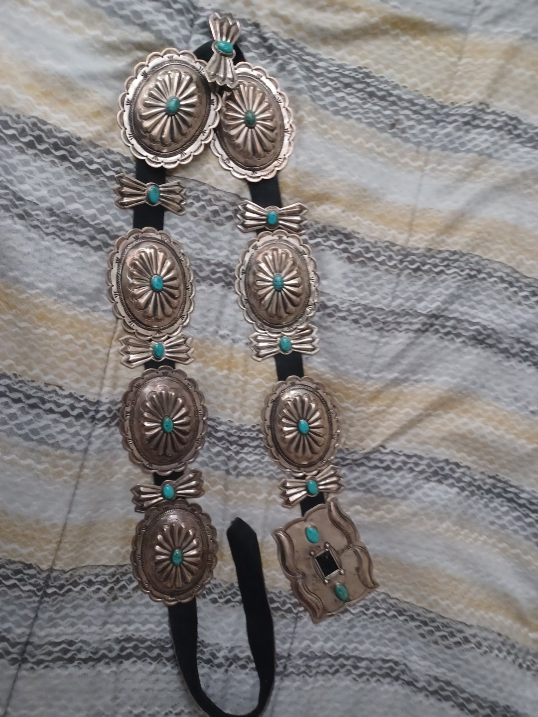 Vintage Large Heavy Navajo Concho Belt - Etsy