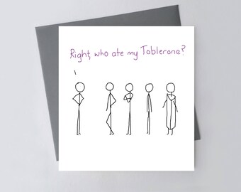 Stickman cards | Etsy