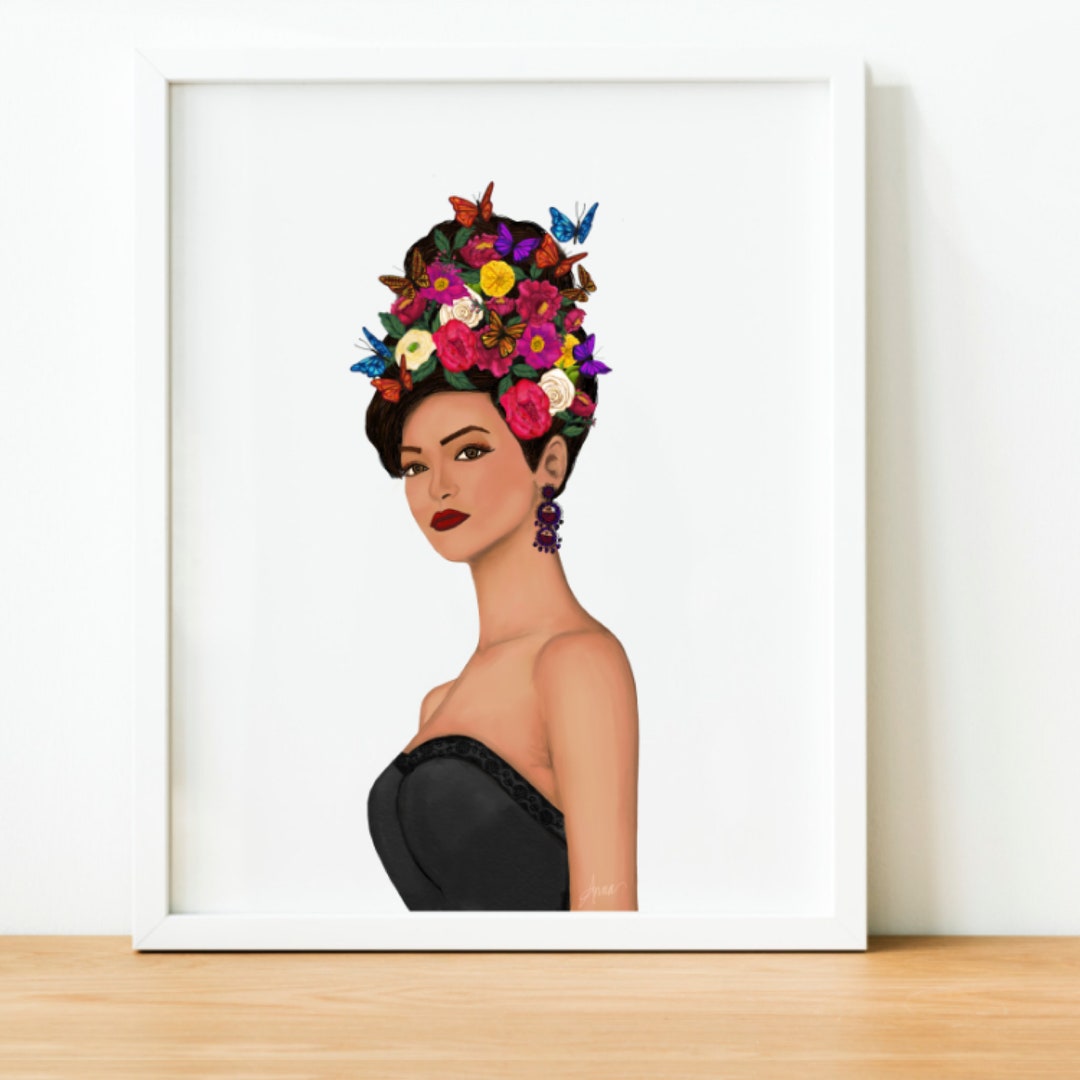 Beautiful Soul Art Print Women of Color With Flowers and - Etsy