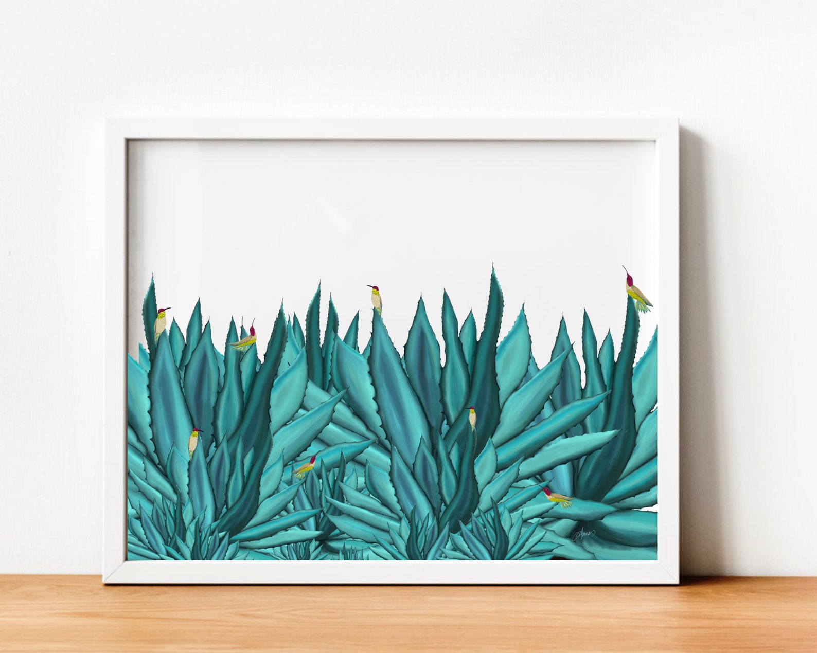 Hummingbird Blessings | Nature Art Print | Cactus Desert Inspired Home ...