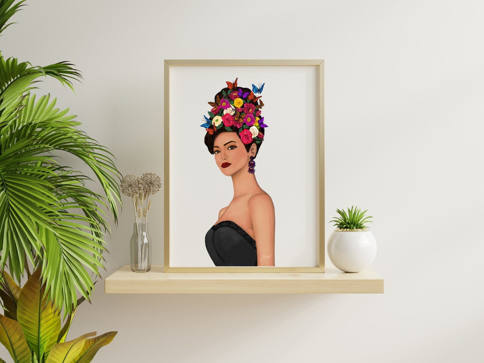 Beautiful Soul Art Print Women of Color With Flowers and - Etsy