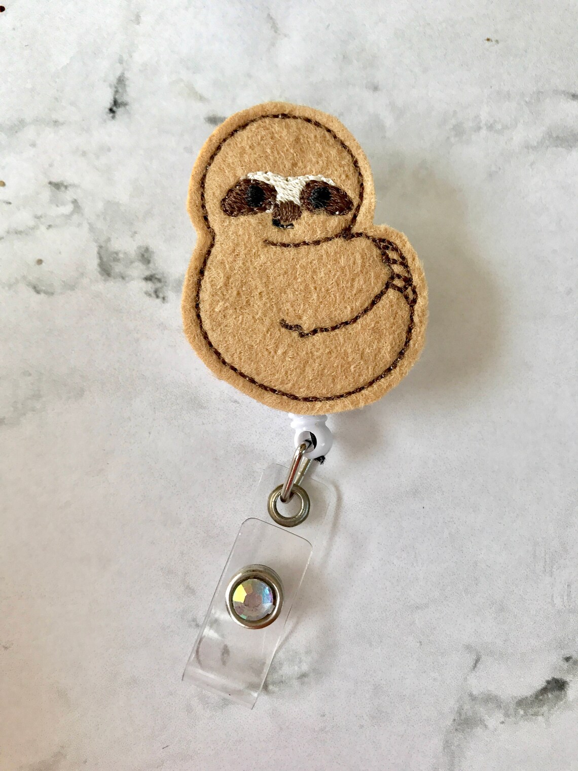 Nurse Sloth Badge Reel Sloth Badge Pull Funny RN - Etsy