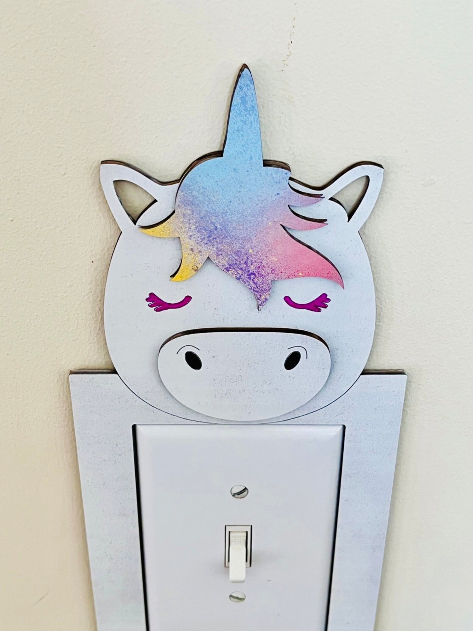 Unicorn Light Switch Accent Frames Digital File for Laser - Etsy