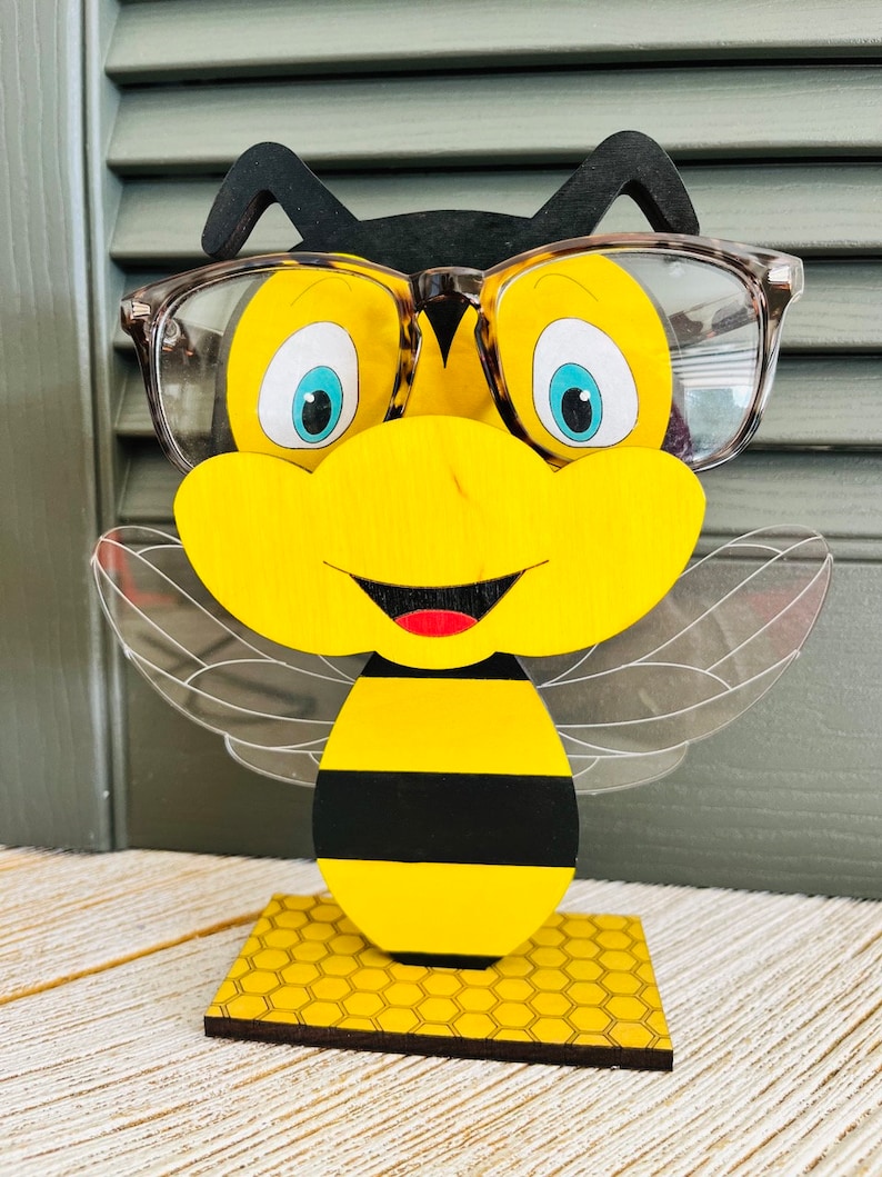 BEE Eyeglass Holder DIGITAL FILE for Cutting, Laser, Glowforge Ready ...