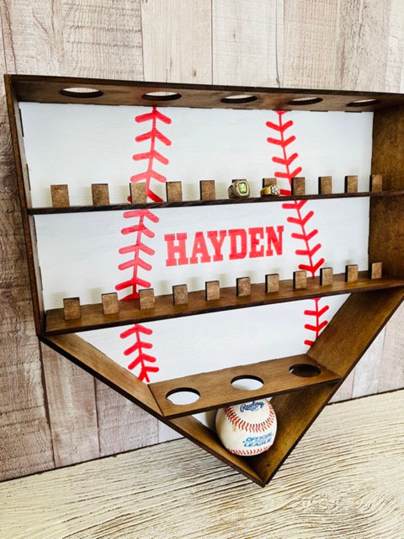 DIGITAL FILE for Homeplate Baseball Ring and Ball Display SVG | Etsy