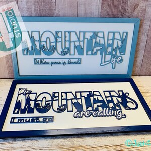 Mountain Life Digital File for Laser SVG - Etsy