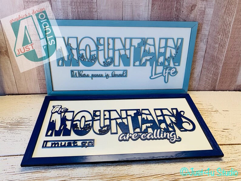 Mountain Life Digital File for Laser SVG - Etsy