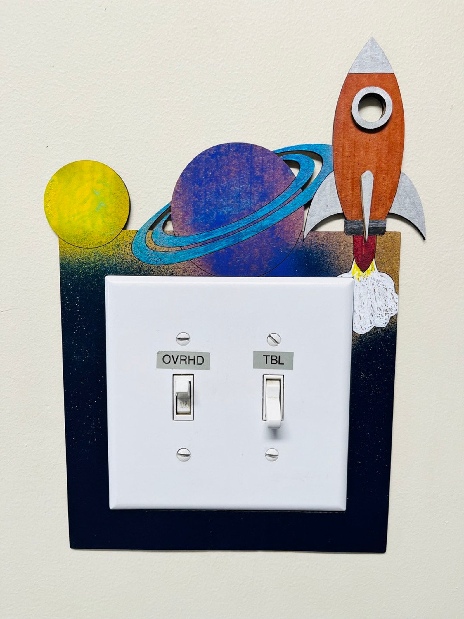 Kids Set of Light Switch Accent Frames Digital File for Laser Cutting ...