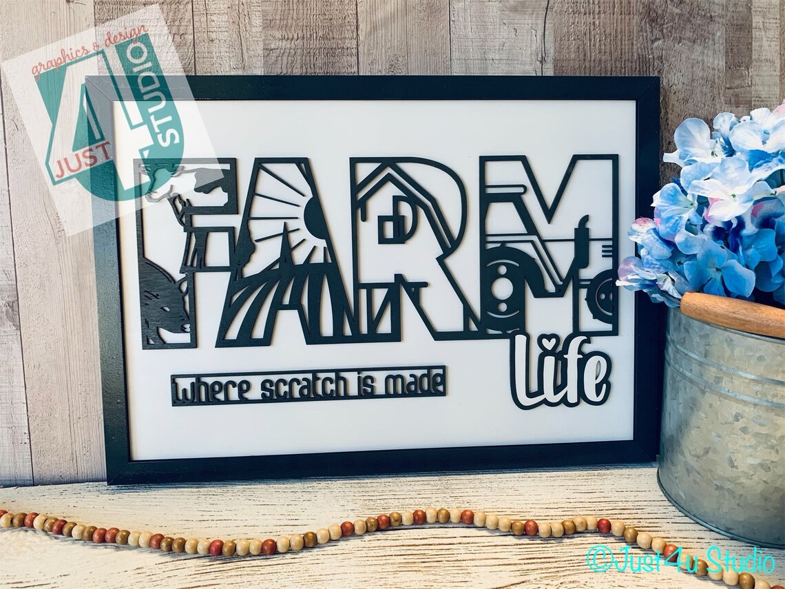 Farm Life Digital File for Laser SVG - Etsy