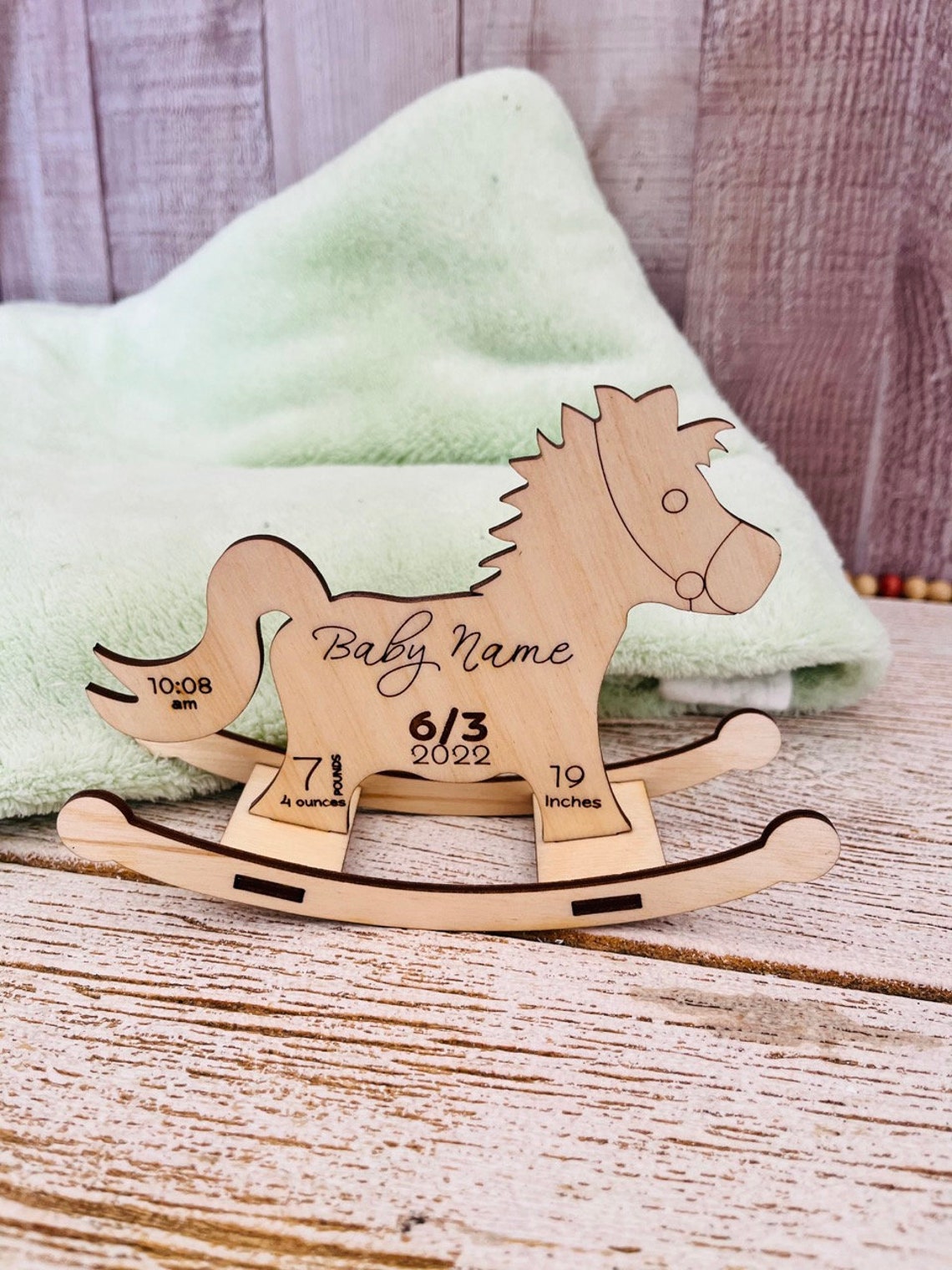 Rocking Horse Baby Digital File SVG for Laser Interchangable - Etsy
