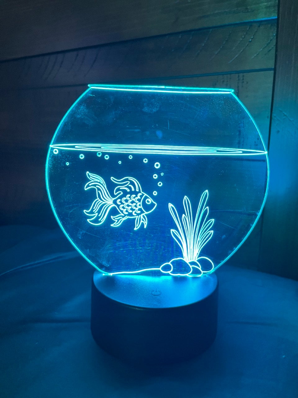 Fishbowl Light DIGITAL FILE for Cutting, Laser, Glowforge Ready, Svg ...