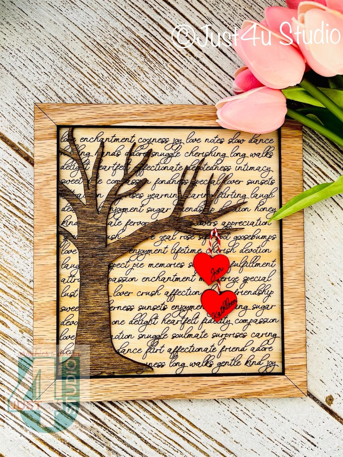Love Tree Art Digital File for Cutting and Engraving Using Laser ...