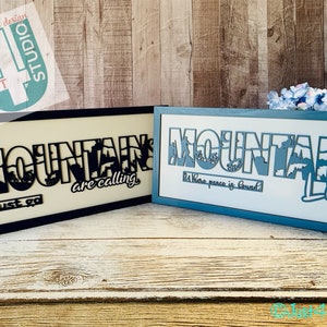 Mountain Life Digital File for Laser SVG - Etsy