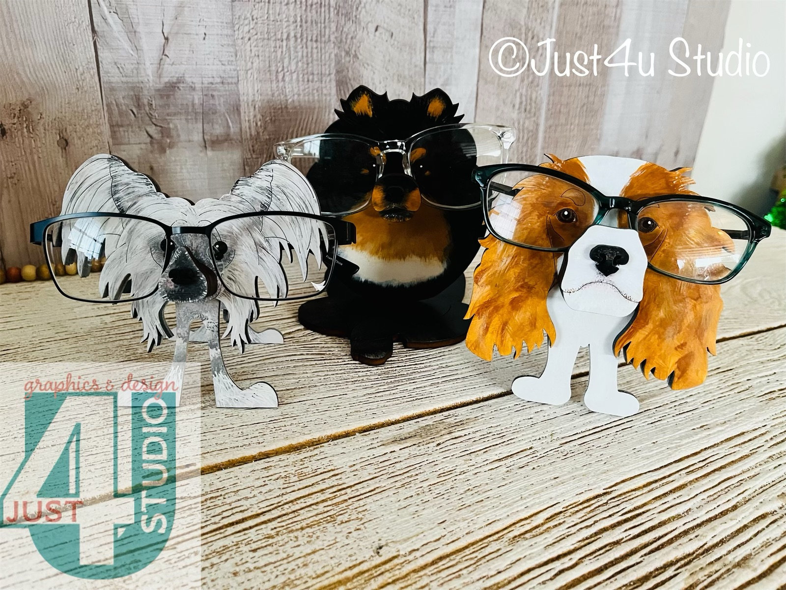 Chinese Crested Pomeranian and Cavalier King Charles Spaniel | Etsy