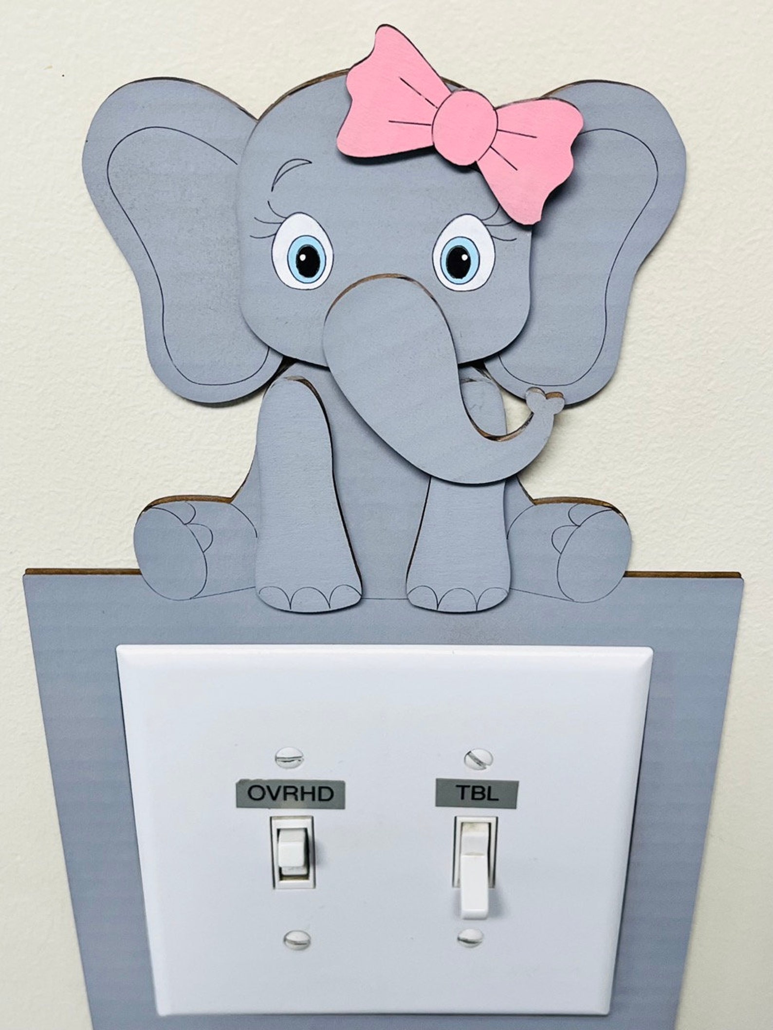 Kids Set of Light Switch Accent Frames Digital File for Laser Cutting ...