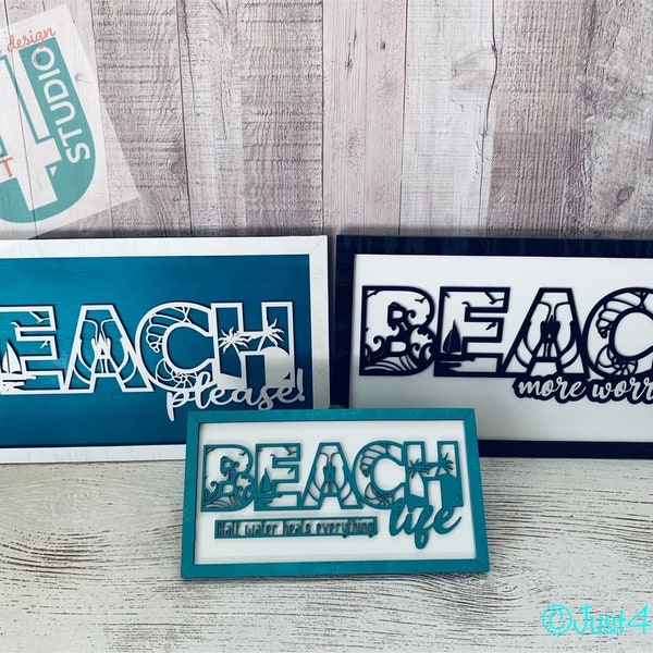 Laser Beach Svg - Etsy