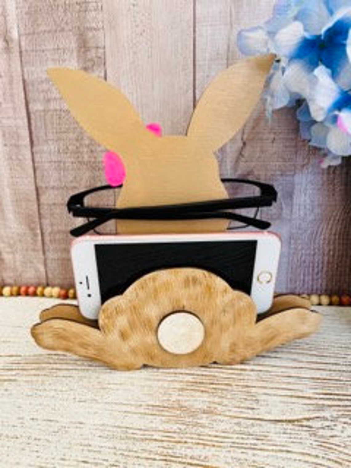 Happy Bunny Cell and Eyeglass Holder DIGITAL FILE for Cutting | Etsy