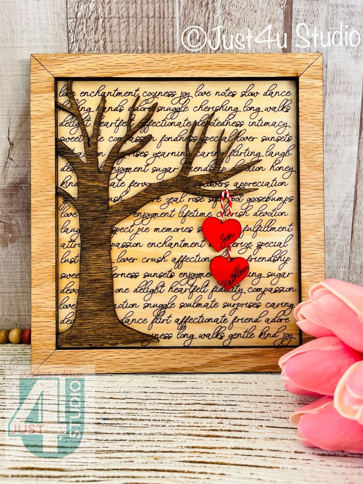 Love Tree Art Digital File for Cutting and Engraving Using Laser ...