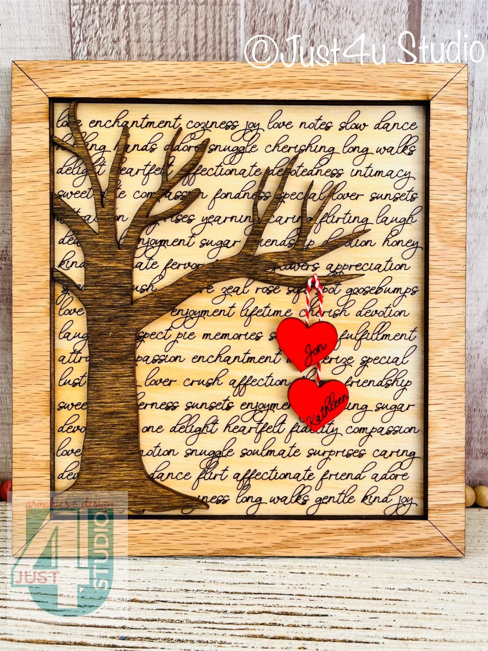 Love Tree Art Digital File for Cutting and Engraving Using Laser ...
