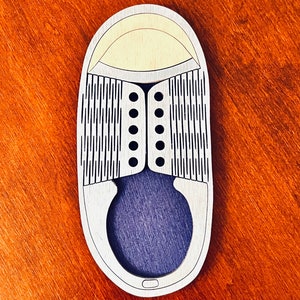 Shoe, Learn to Tie Digital File for Cutting on a Laser, Glowforge Ready ...