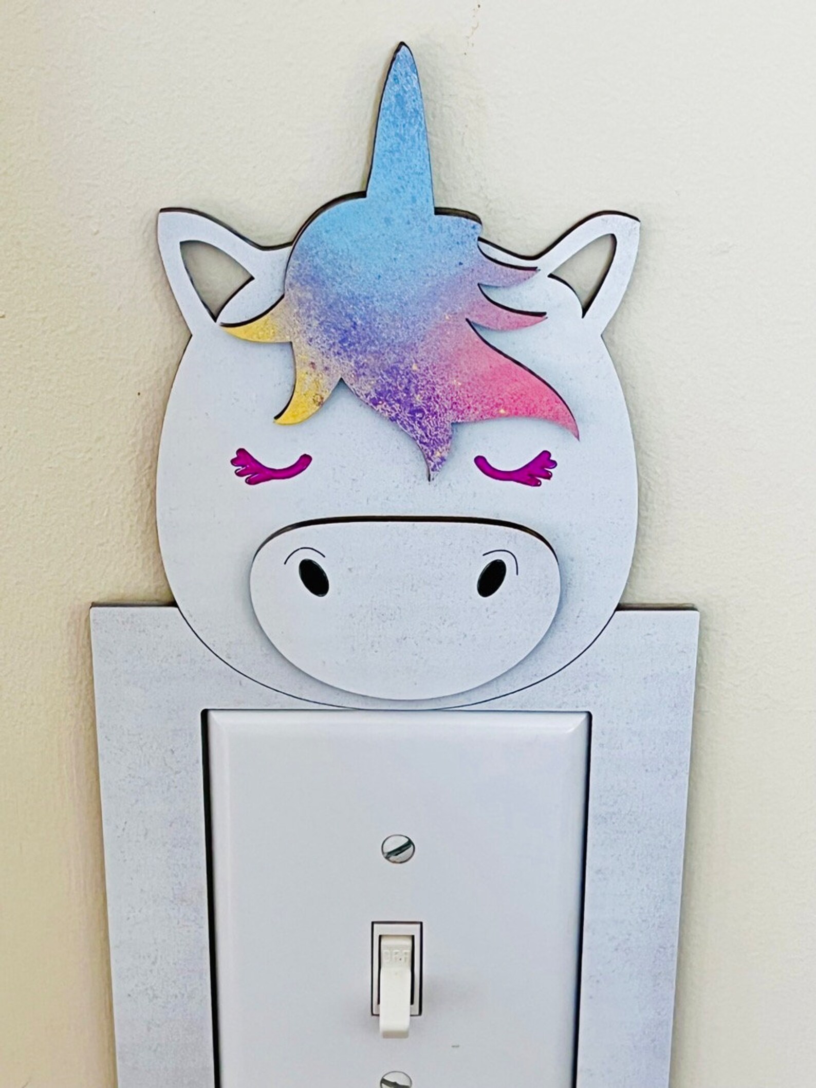 Unicorn Light Switch Accent Frames Digital File for Laser - Etsy