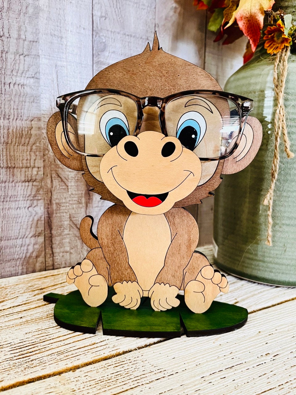 Cartoon Monkey Eyeglass Holder DIGITAL FILE for Cutting - Etsy