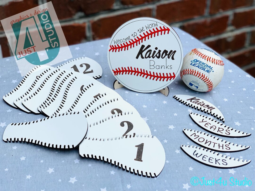 Baseball Welcome Baby Digital File SVG for Laser Interchangable - Etsy
