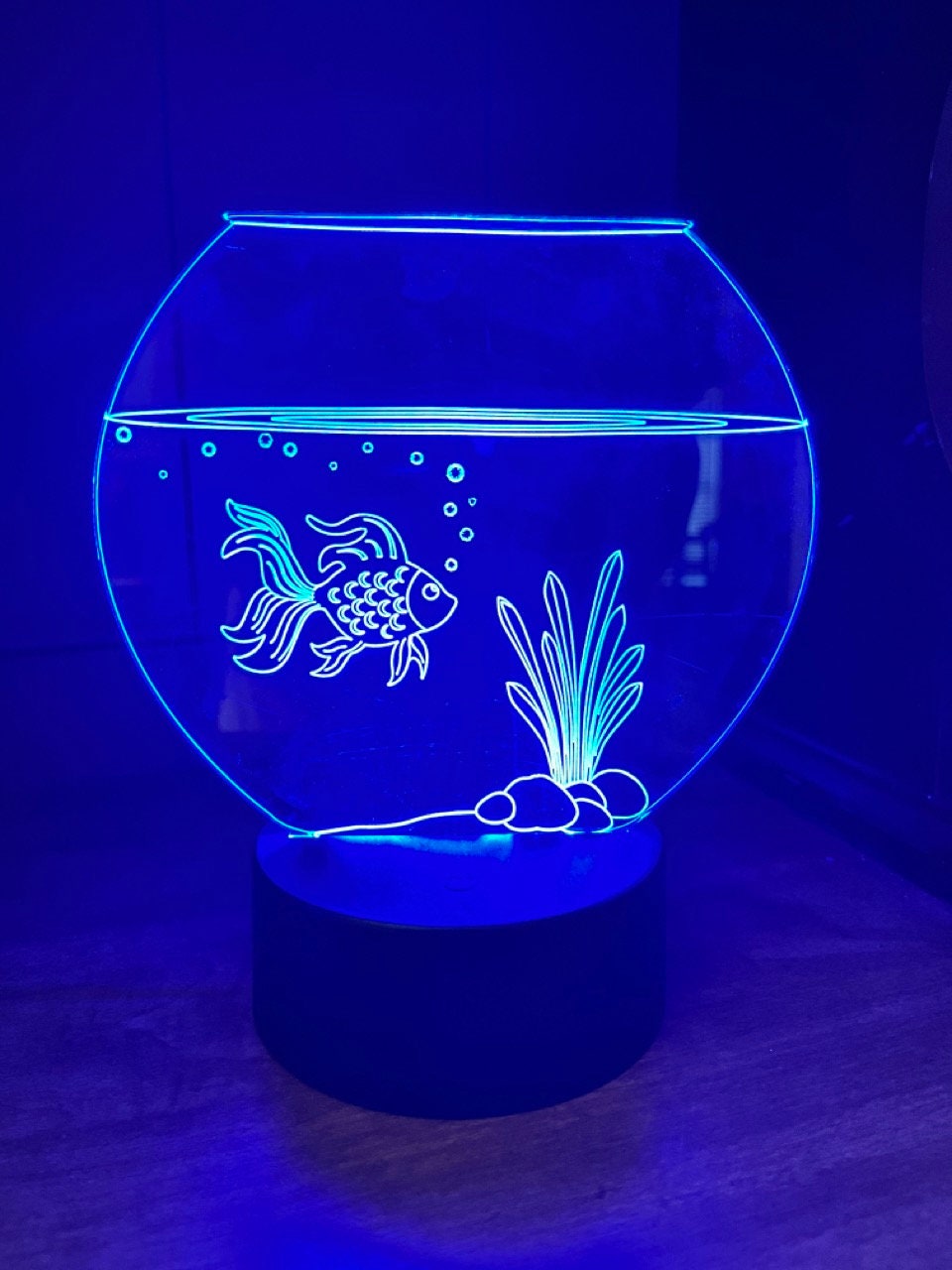 Fishbowl Light DIGITAL FILE for Cutting, Laser, Glowforge Ready, Svg ...