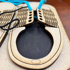 Shoe, Learn to Tie Digital File for Cutting on a Laser, Glowforge Ready ...