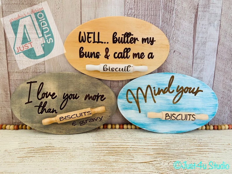 Digital File SVG for Biscuit Signs Funny Biscuit Plaques - Etsy