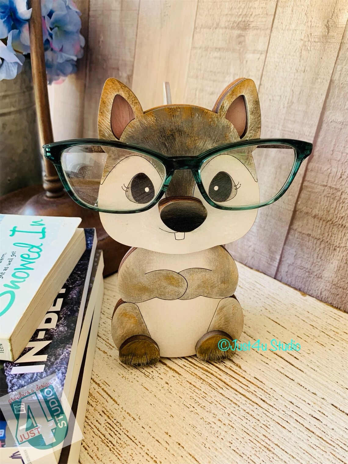 Digital SVG File for Fox Raccoon Squirrel Eyeglass Holder to Cut on ...