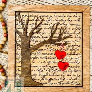 Love Tree Art Digital File for Cutting and Engraving Using Laser ...