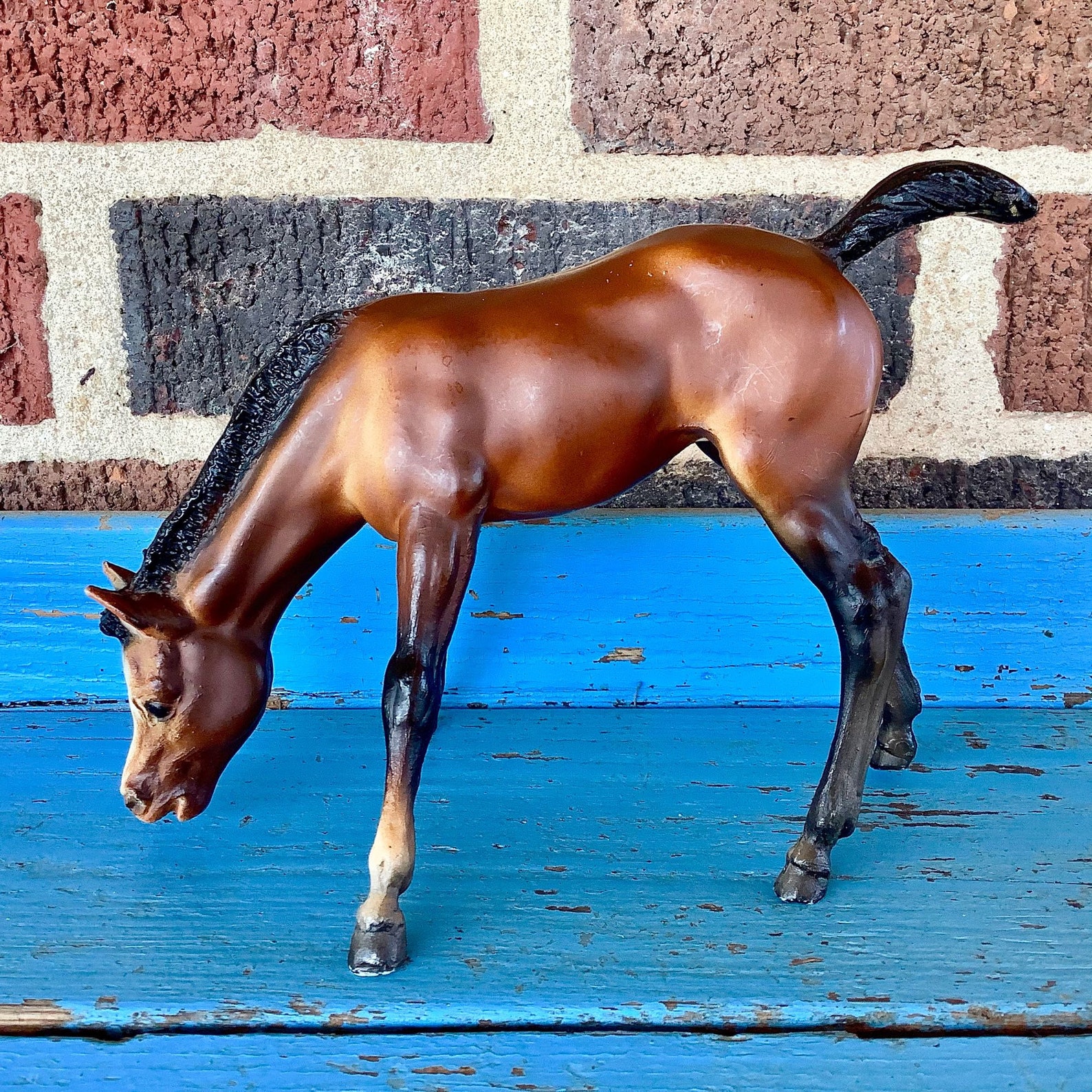Vintage Breyer Horse Model Grazing Foal 151 Early Breyer - Etsy