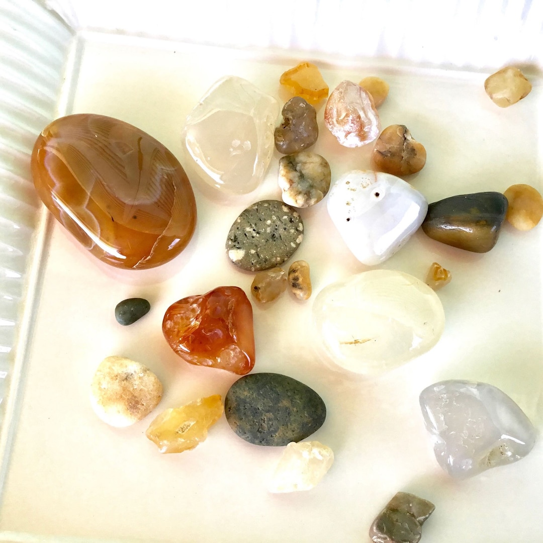 Collection of Beach Agates & Natural Pocket Stones - Etsy