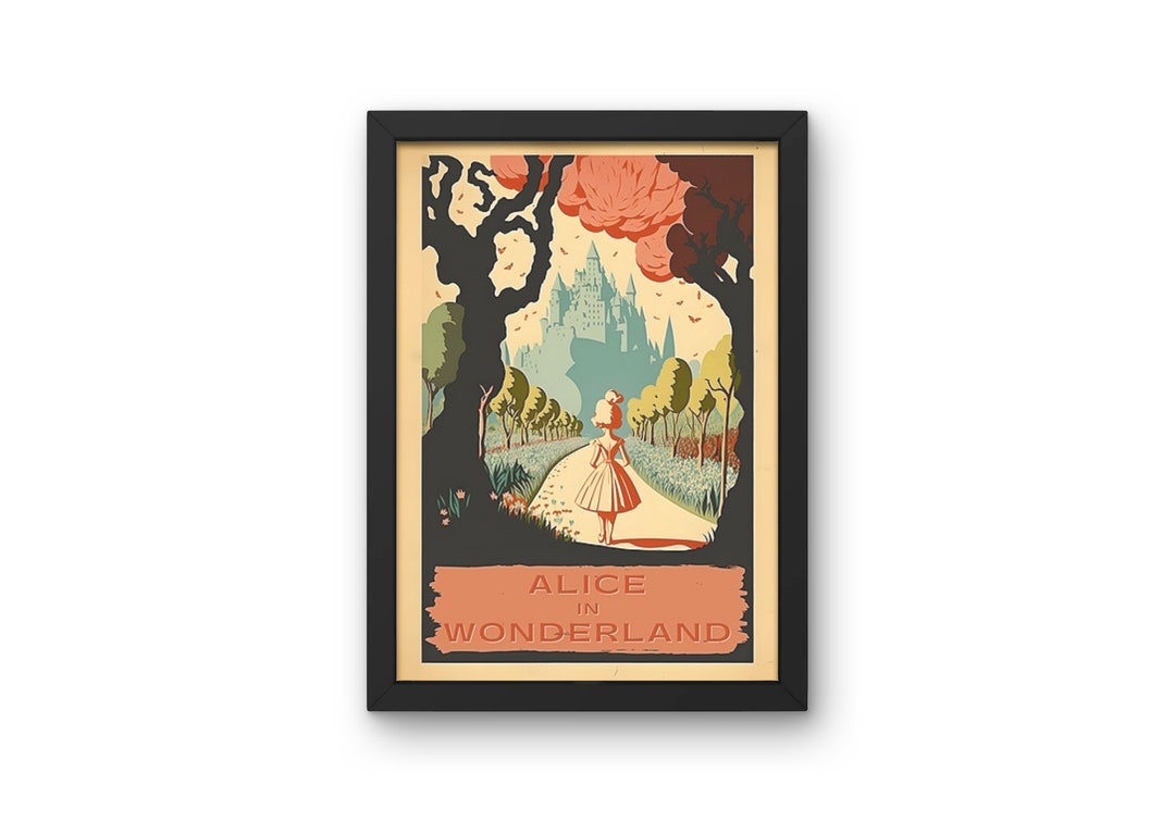 Alice in Wonderland Poster, Travel Wall Art Print, Gift for Travelers ...